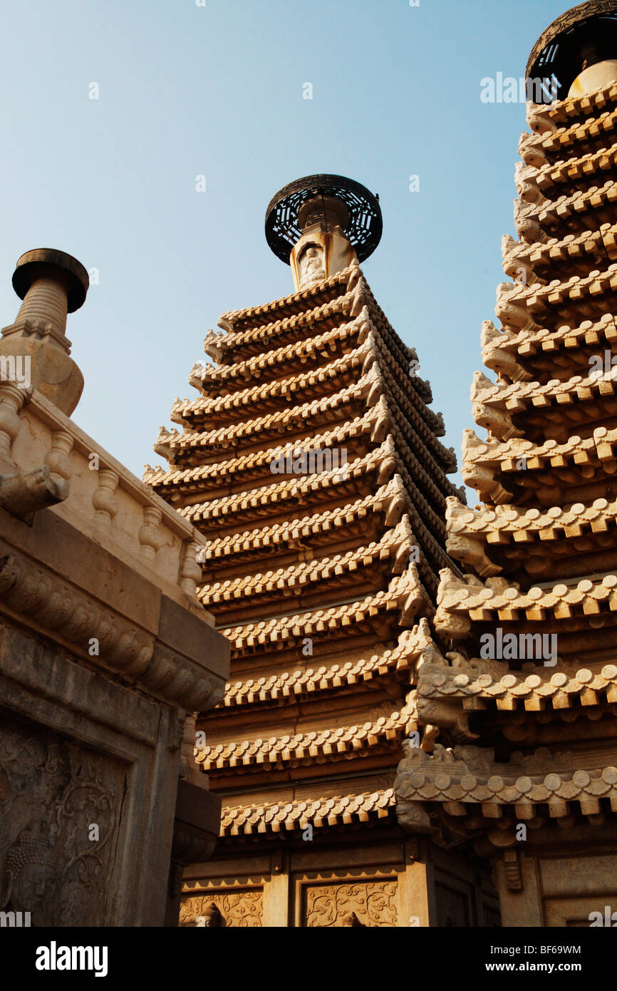 Exquisite tower in Vajrasana Pagoda, Biyun Temple, Fragrant Hills ...