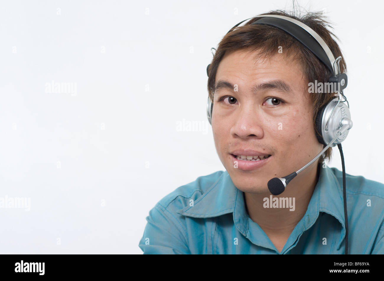 Call center representative Stock Photo - Alamy