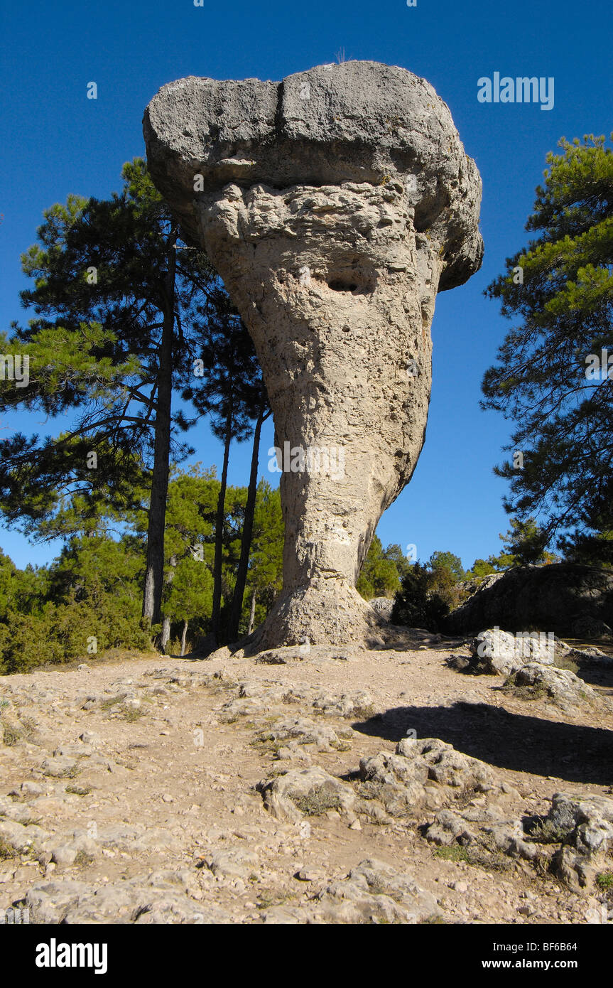 El Tormo Alto rock formation at the Enchanted City (La Ciuda Encantada ...