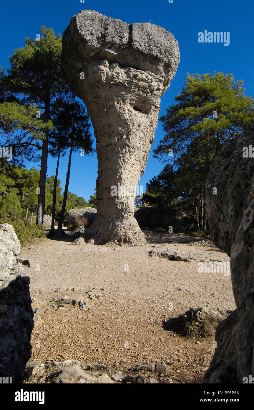 El Tormo Alto rock formation at the Enchanted City (La Ciuda Encantada ...