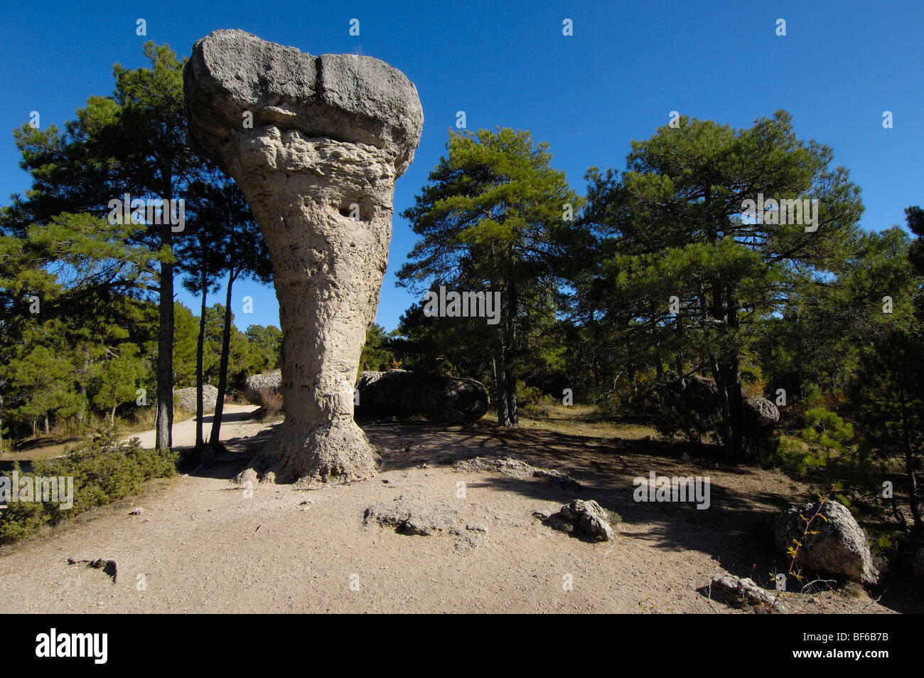 El Tormo Alto rock formation at the Enchanted City (La Ciuda Encantada ...