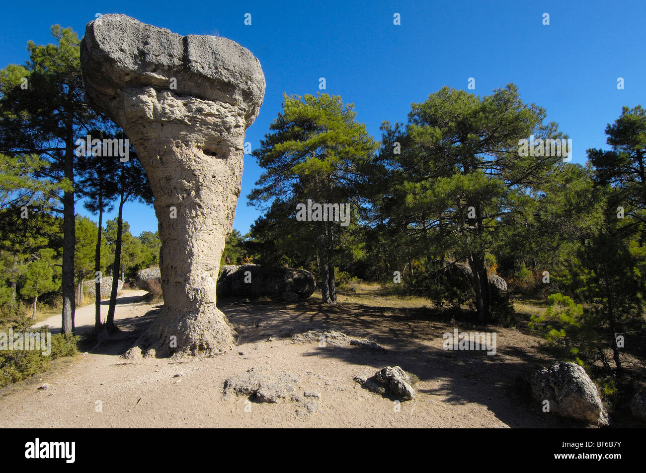 El Tormo Alto rock formation at the Enchanted City (La Ciuda Encantada ...
