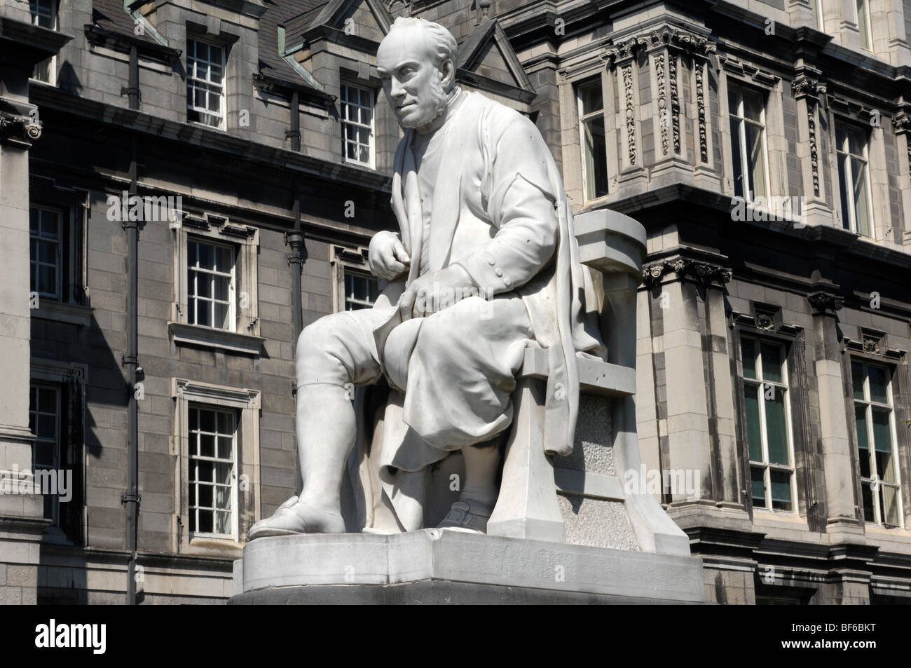 Statue of George Salmon, Trinity College, Dublin, Ireland Stock Photo ...