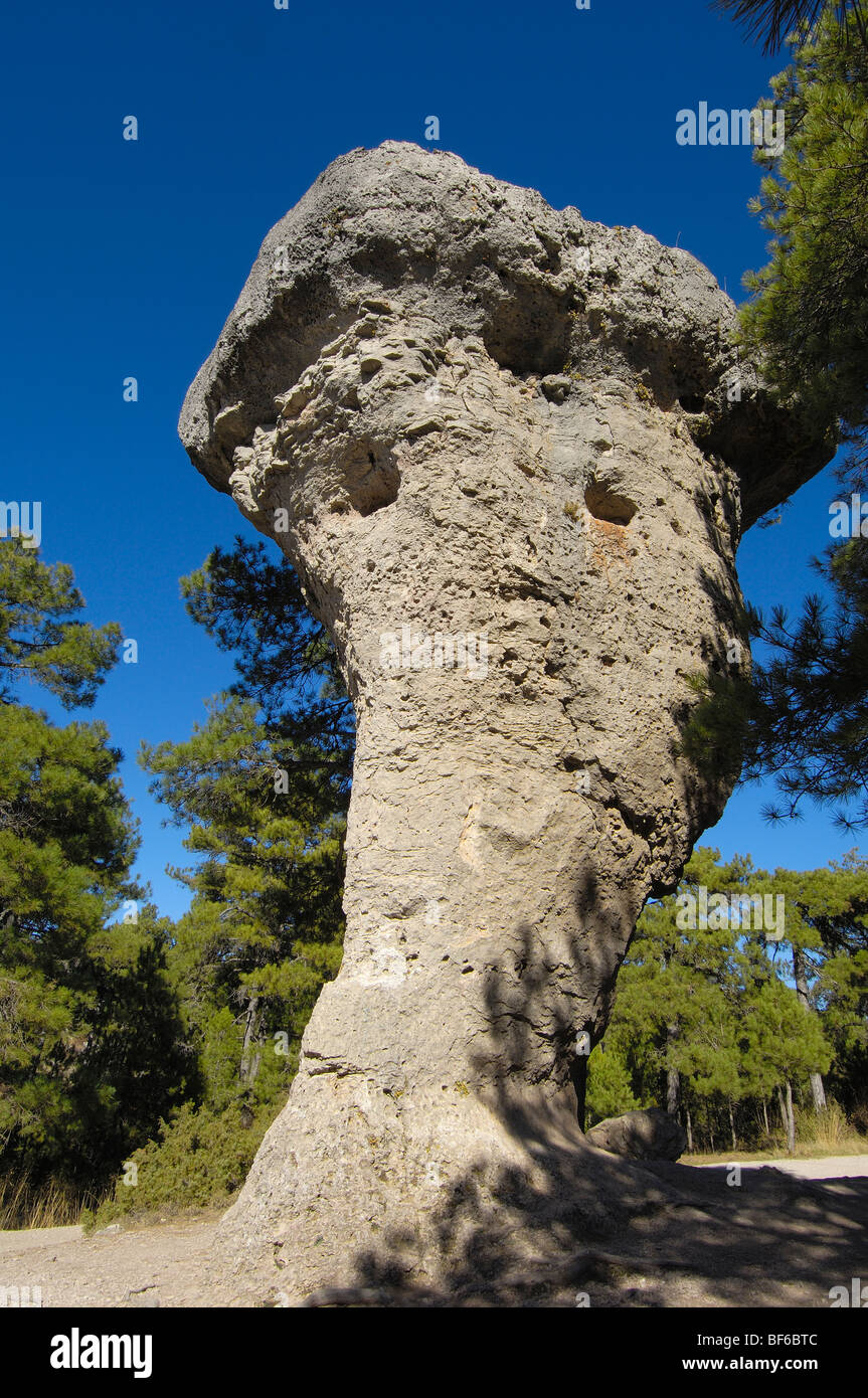 El Tormo Alto rock formation at the Enchanted City (La Ciuda Encantada ...