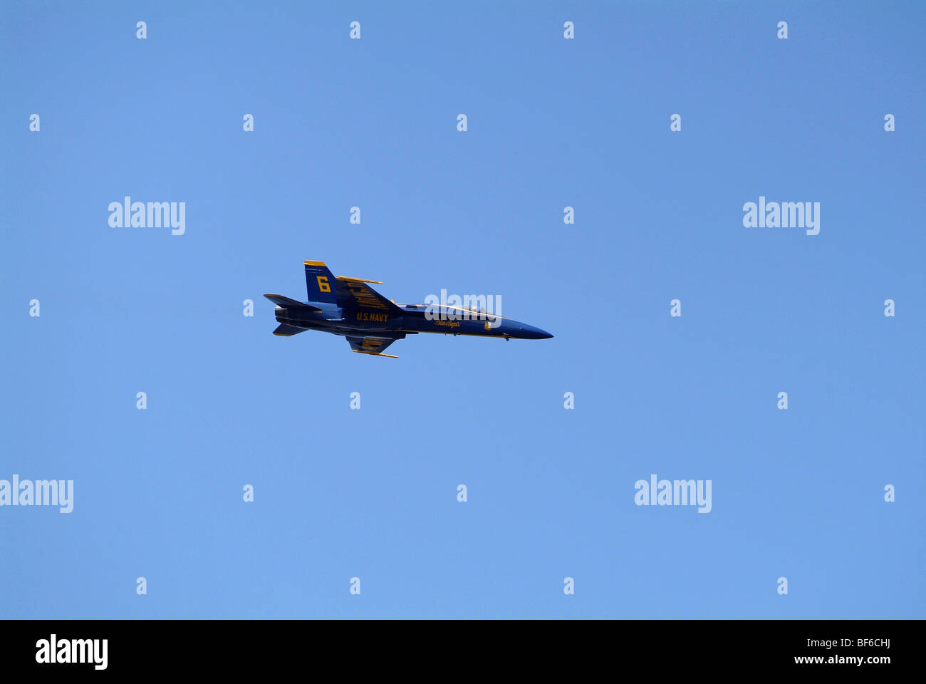 Blue Angels' number 6 with Lieutenant Commander Kevin J. Davis in the ...