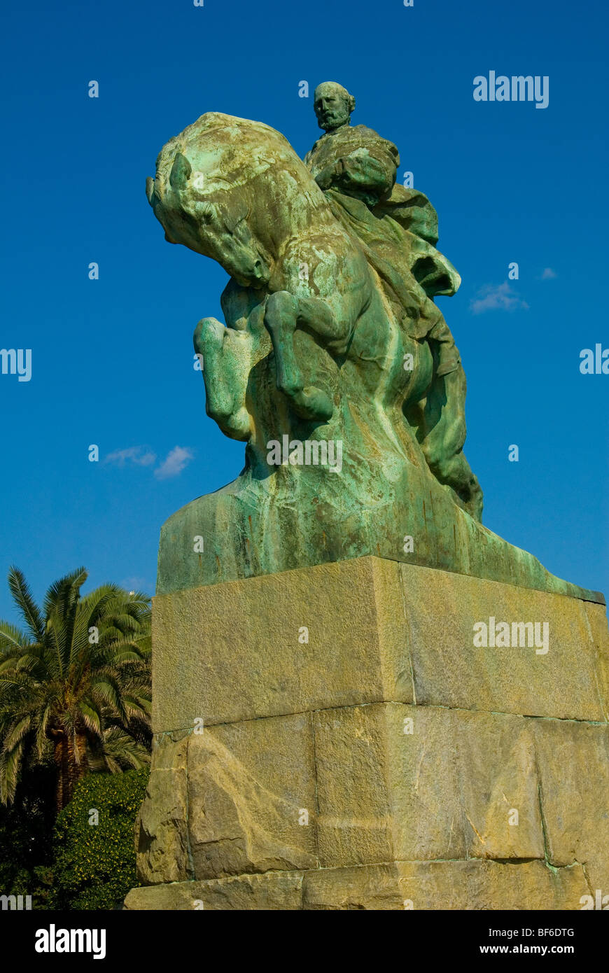 A Statue of Marco Polo upon a horse in Savona Northern Italy Stock ...