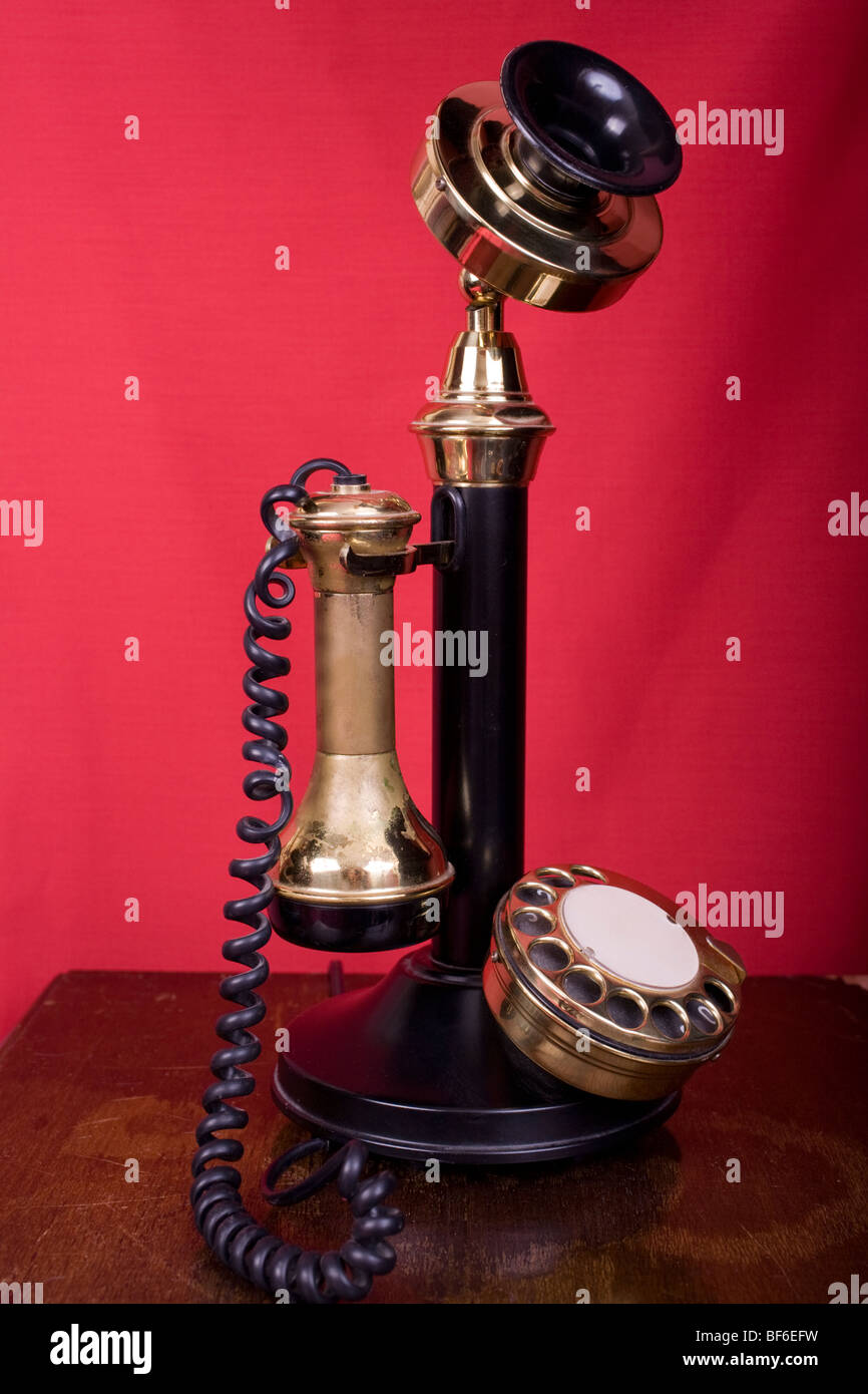 1910-1920 Candlestick telephone Stock Photo - Alamy