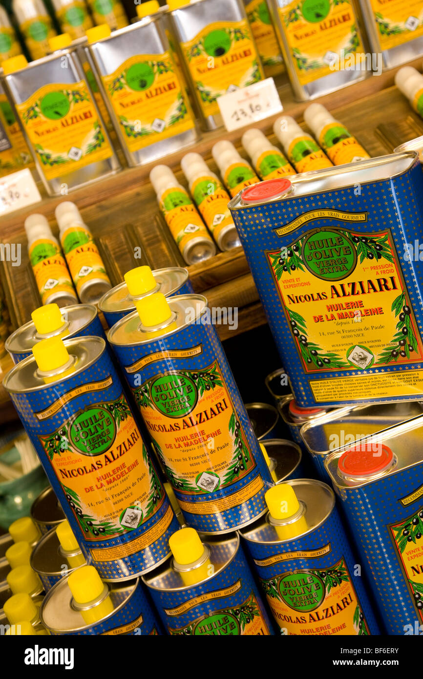 Alziari, Olive Oil, Nice, Cote D Azur, Provence, France Stock Photo - Alamy