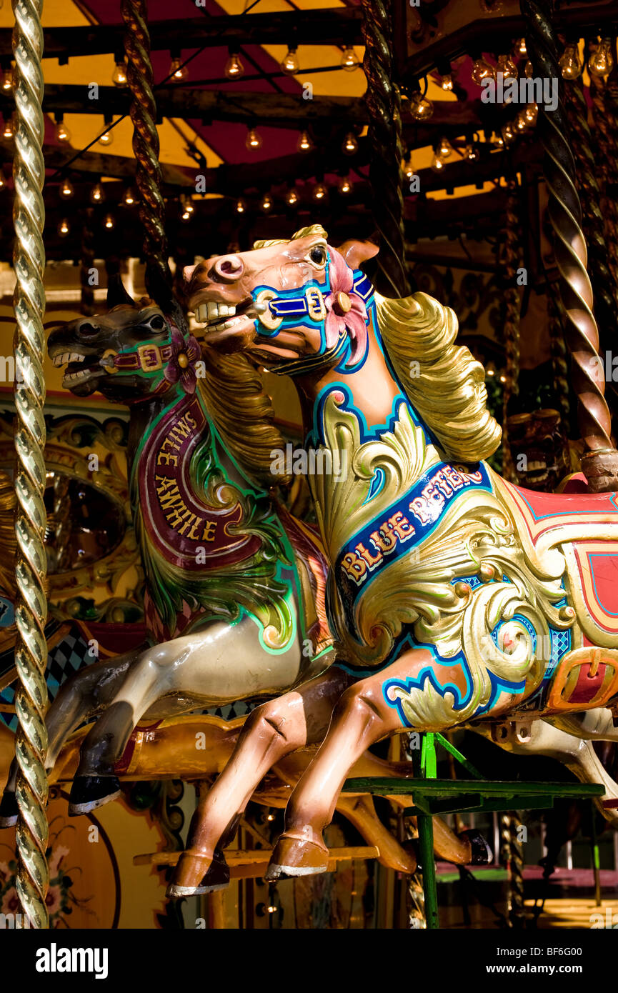 Closeup of a carousel horse Stock Photo - Alamy