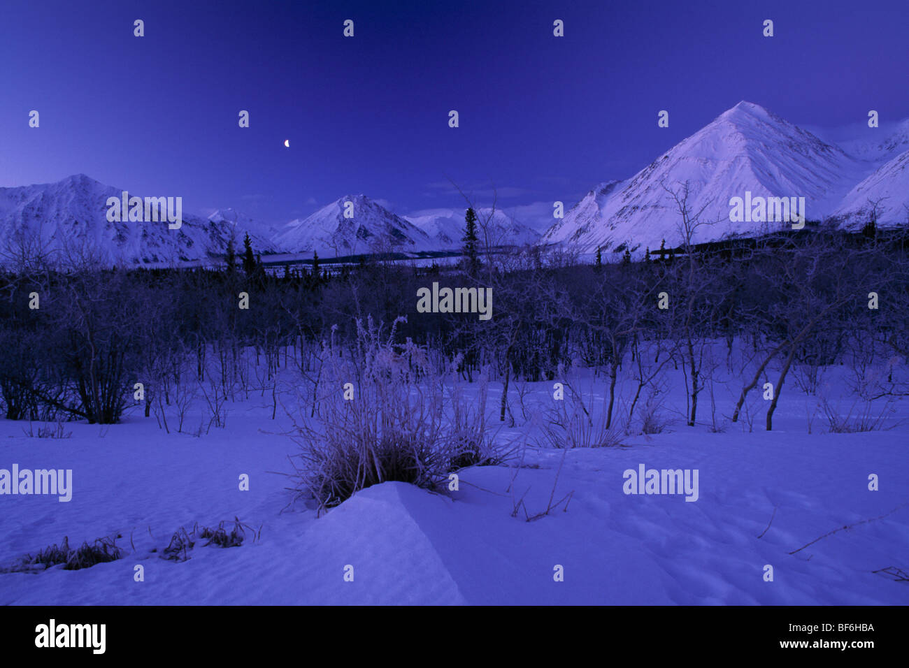 snowy landscape, kluane national park, canada Stock Photo - Alamy