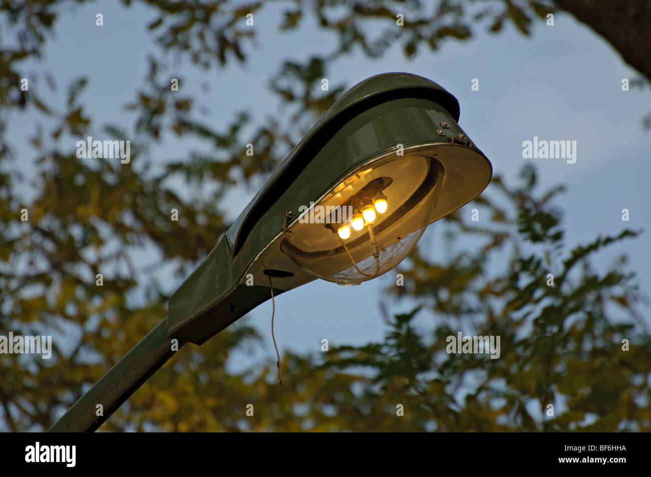 Relatively modern gas lighting in Düsseldorf, NRW, Germany Stock Photo ...