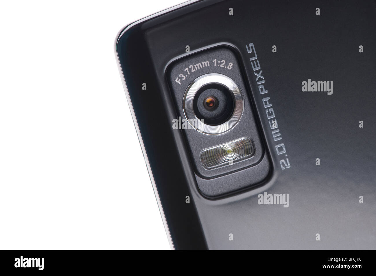 object on white - mobile phone with head set Stock Photo - Alamy