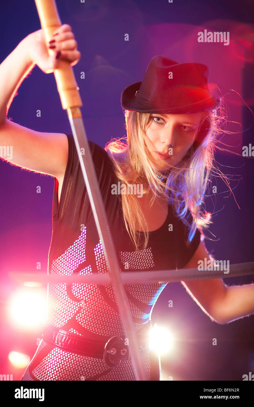 Beautiful Young Woman Sword High Resolution Stock Photography and ...