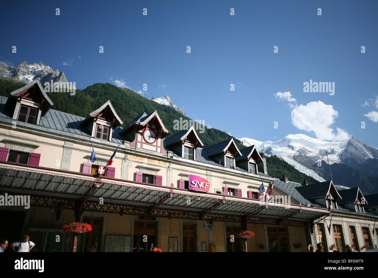 Chamonix SNCF train station Stock Photo - Alamy