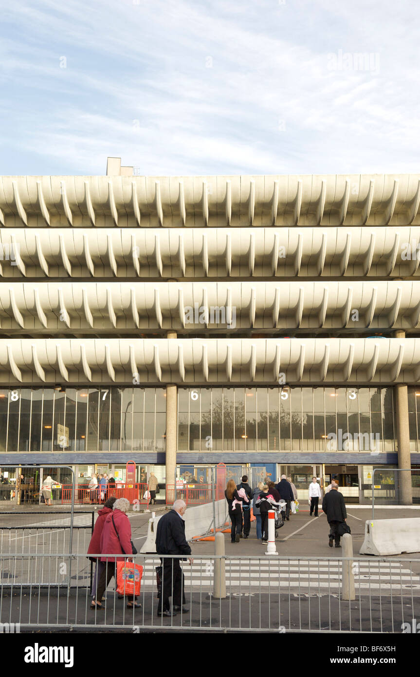 Preston bus station constructed in 1969 and saved from demolition Stock ...