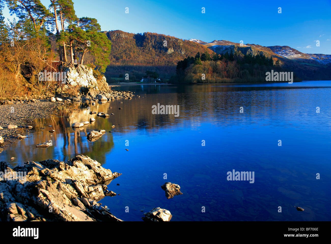 Friars Crag viewpoint Derwentwater Keswick Lake District National Park ...