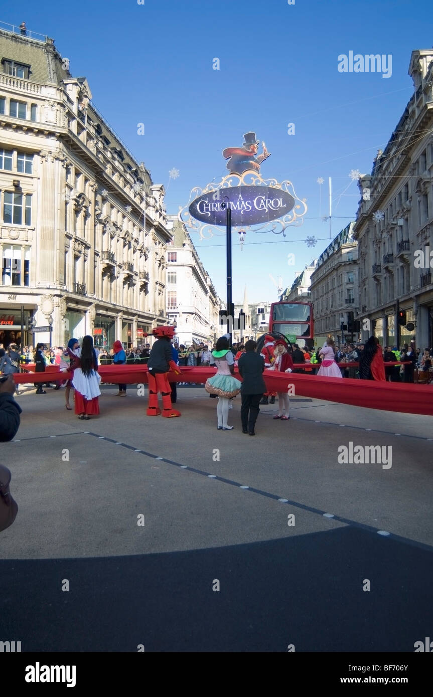 Official opening ceremony, X crossing, Oxford Circus, London Stock ...