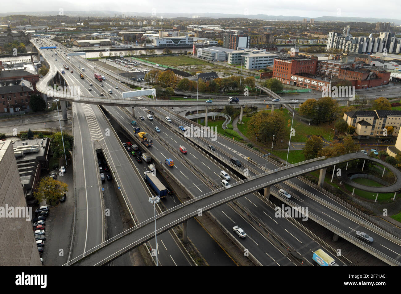 Kingston Bridge Glasgow View High Resolution Stock Photography and ...