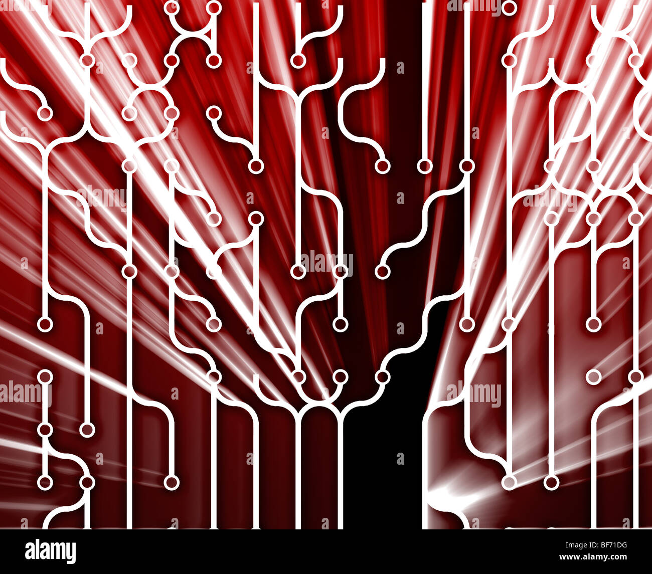 Abstract wallpaper illustration of electronic circuitry patterns Stock ...