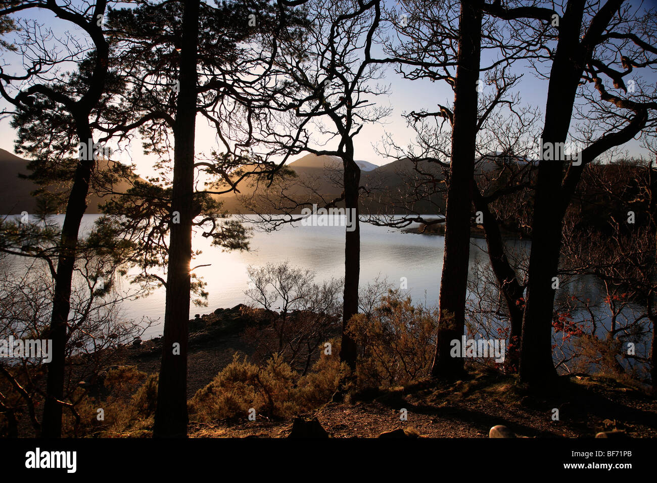 Friars Crag viewpoint Derwentwater Keswick Lake District National Park ...