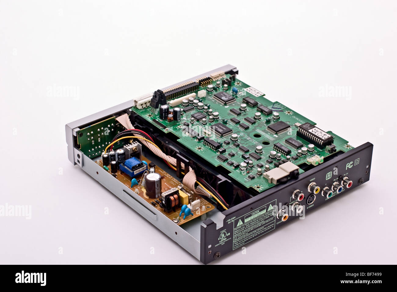 Open metal box displaying internal circuitry Stock Photo - Alamy