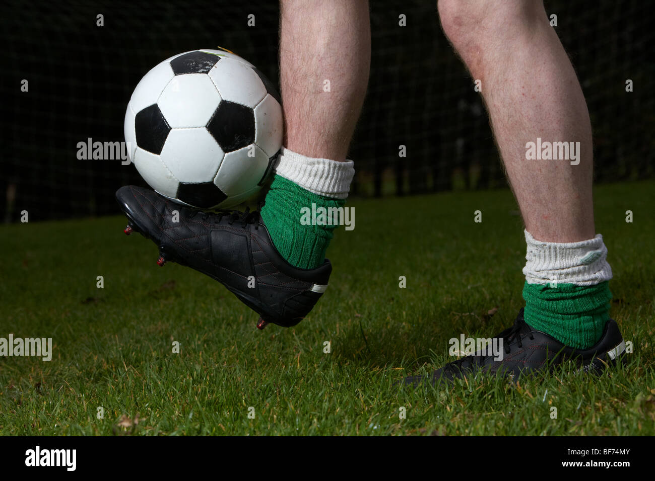 Soccer player balancing ball on hi-res stock photography and images - Alamy
