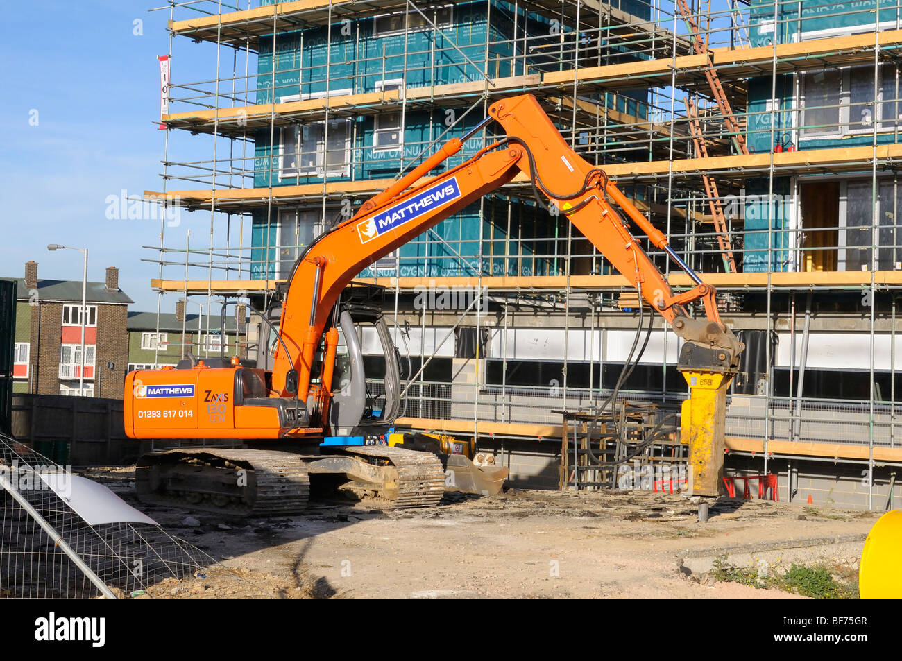 Building site for new Lidl supermarket Croydon Surrey England UK Stock ...