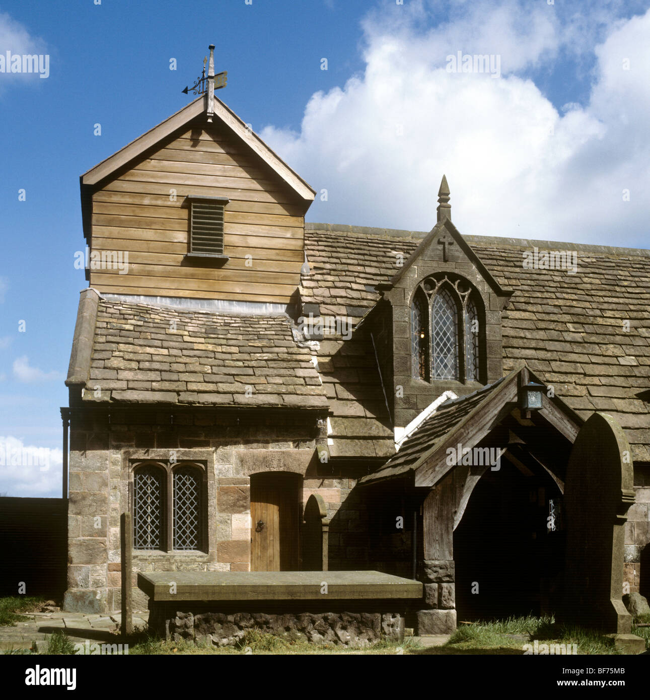 UK, England, Staffordshire, Rushton Spencer, St Lawrence’s Church Stock ...