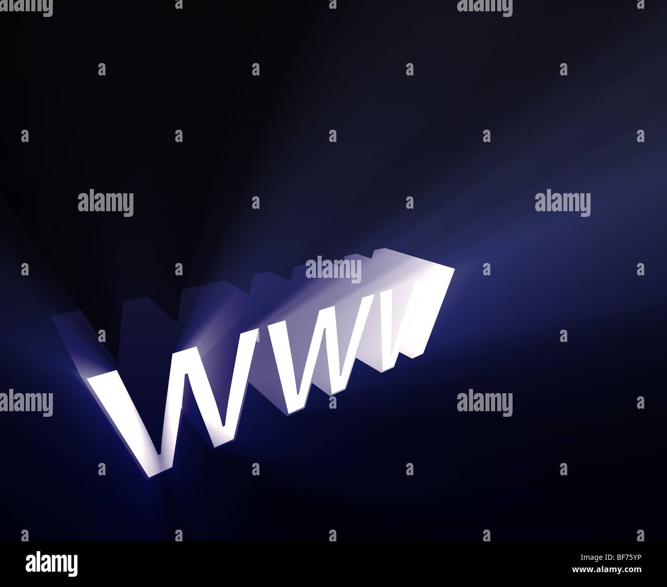 WWW internet word graphic, with glowing light effects Stock Photo - Alamy