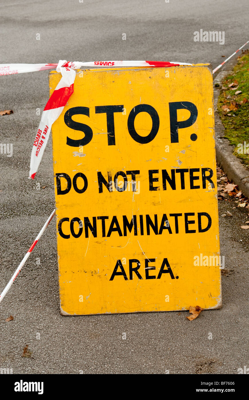 Contaminated sign hi-res stock photography and images - Alamy