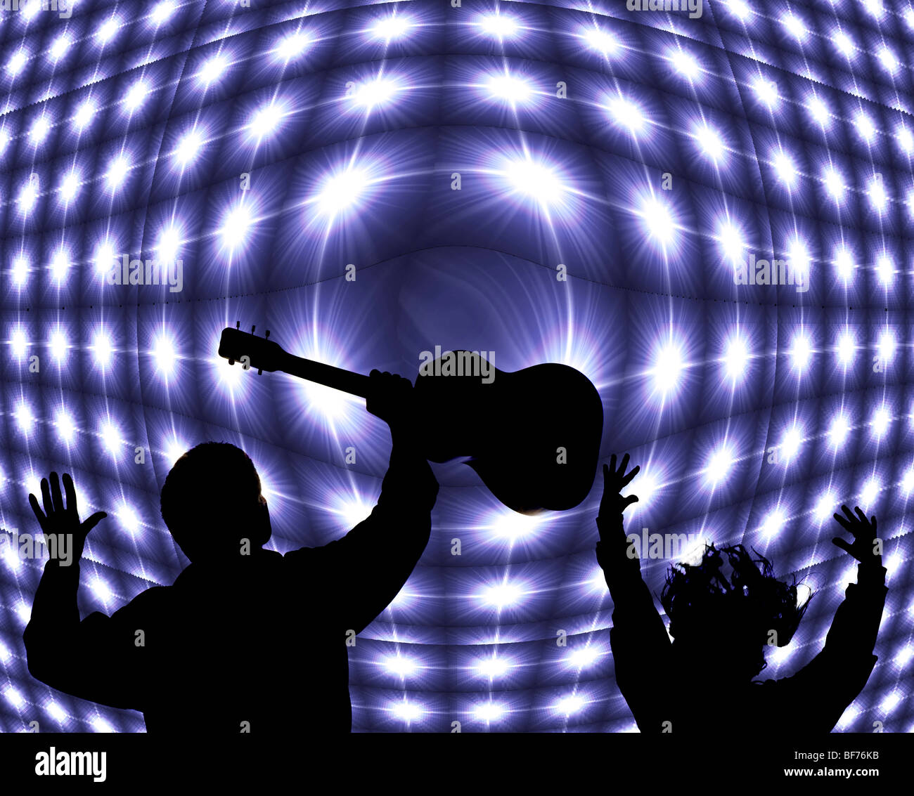 Woman dancing at rave hi-res stock photography and images - Alamy