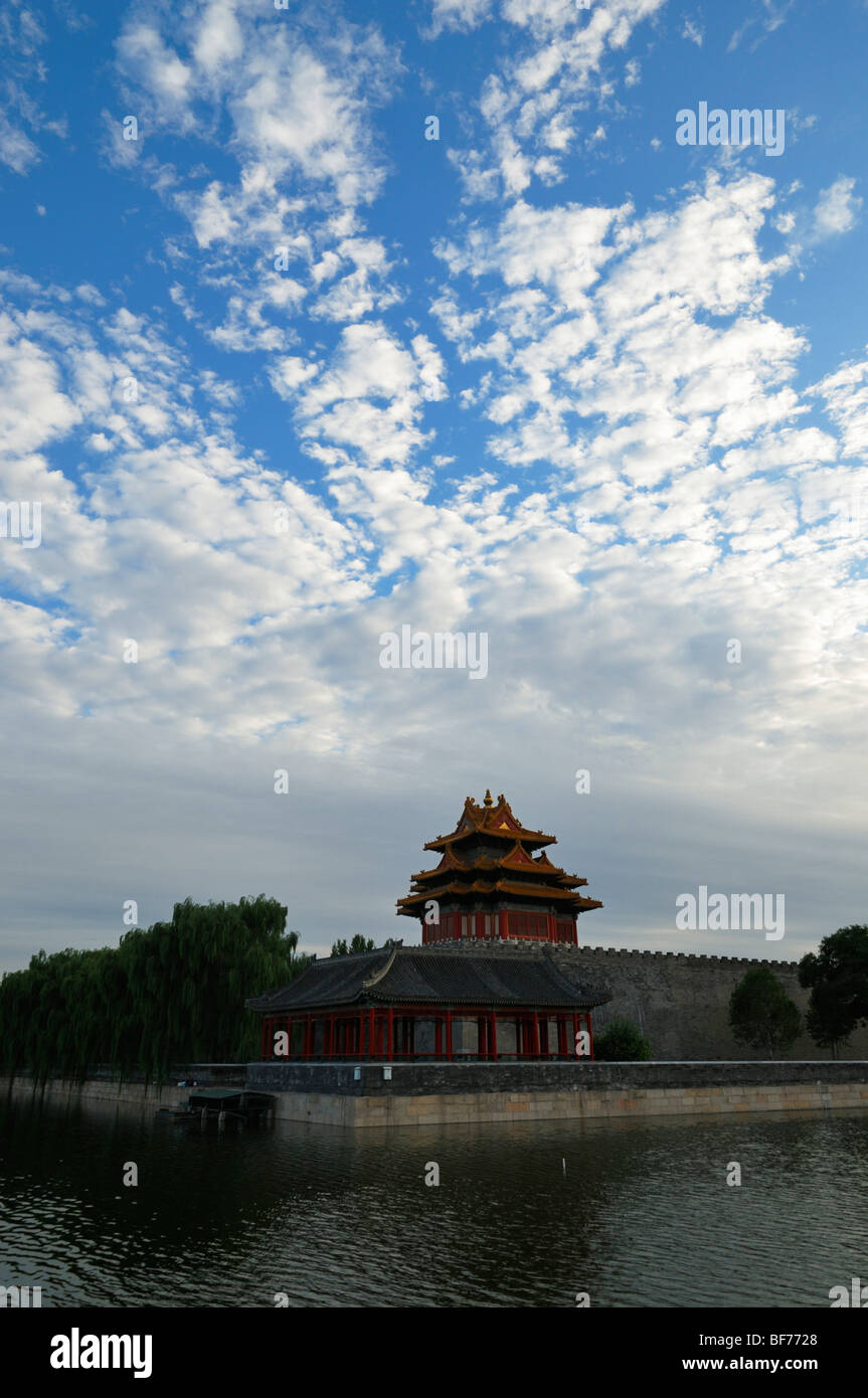 The Forbidden City is surrounded by a 7.9 meters (26 ft) high city wall ...