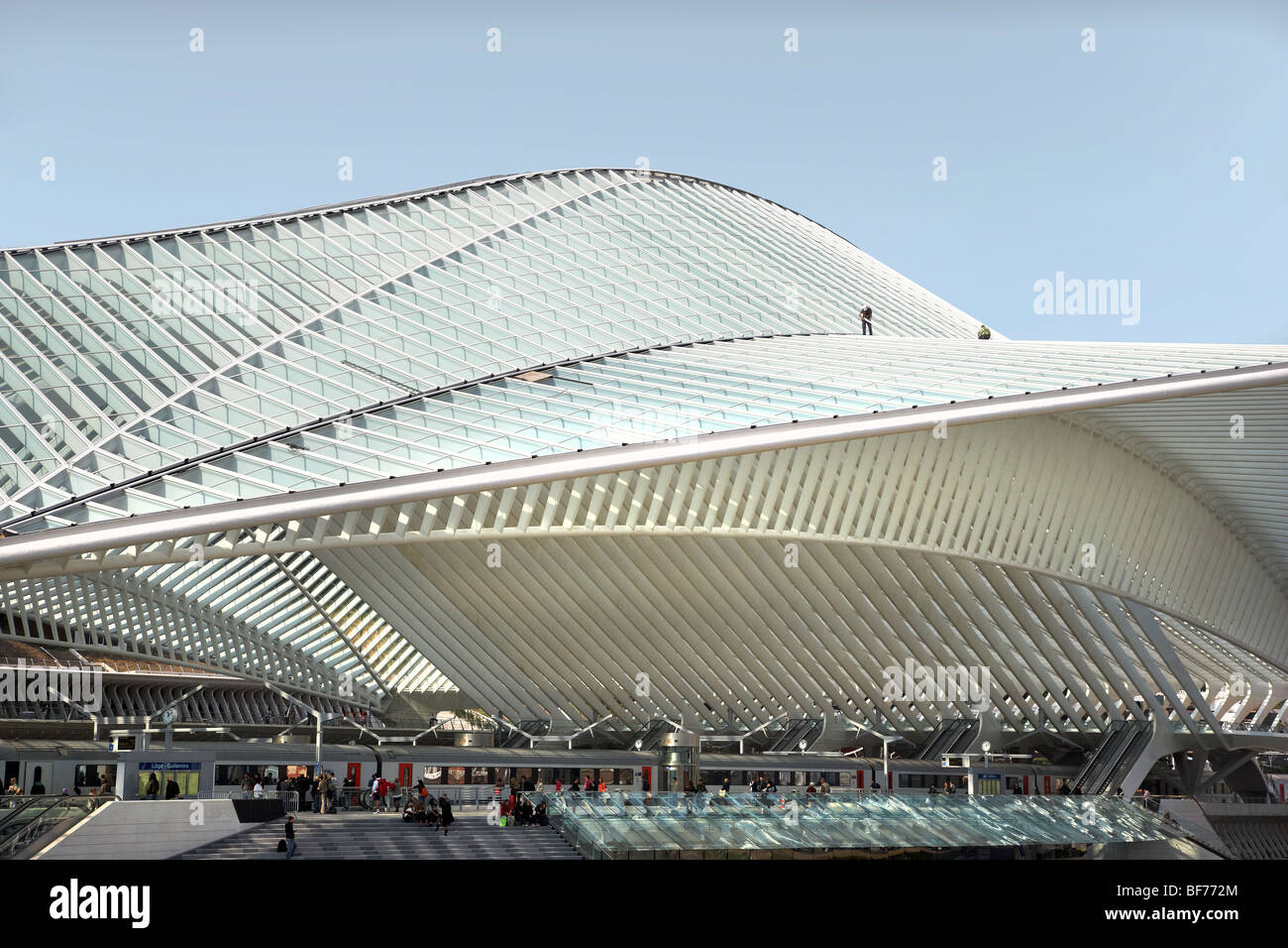 Gare de Liège-Guillemins by architect Santiago Calatrava Stock Photo ...