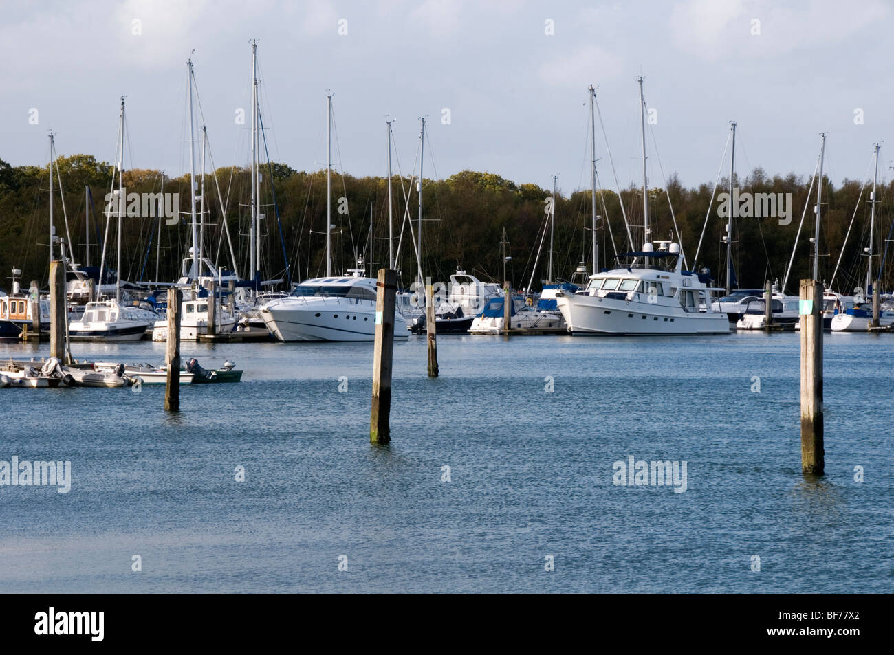 The Beaulieu River at Bucklers Hard The New Forest Hampshire England UK ...