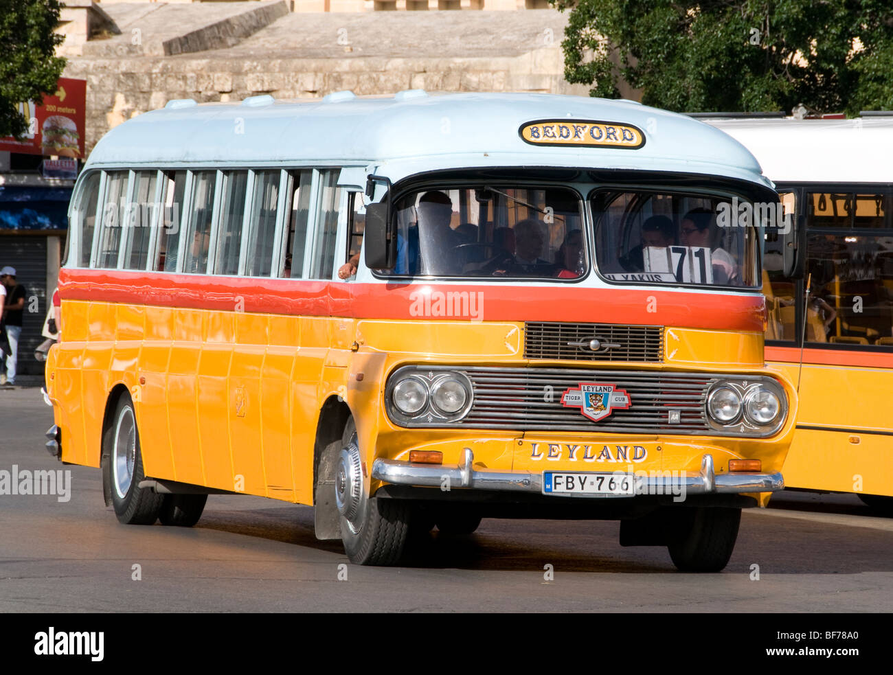 Malta Valletta City Bus Yellow Public Transport Stock Photo - Alamy