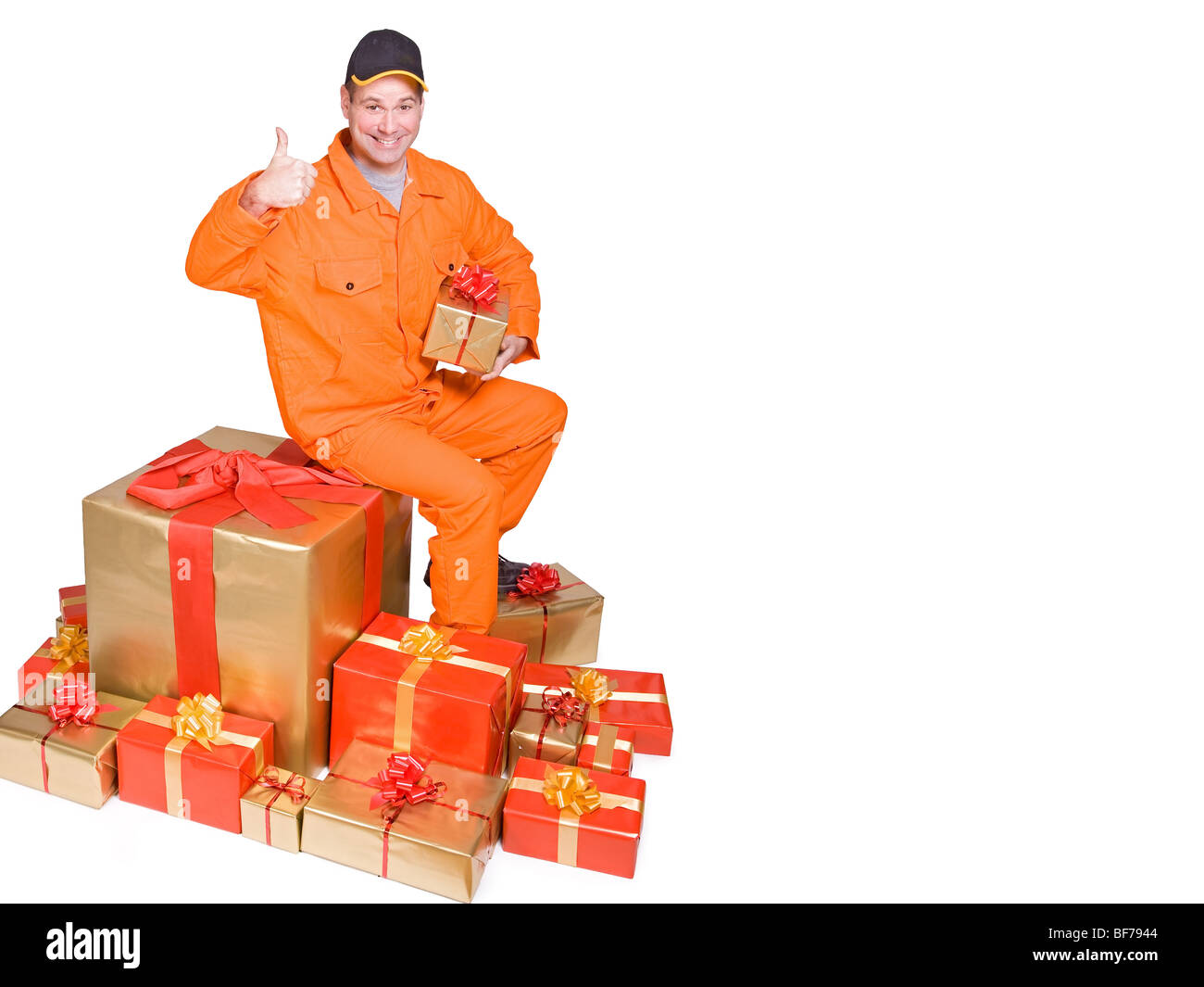 supplier and Christmas box Stock Photo - Alamy