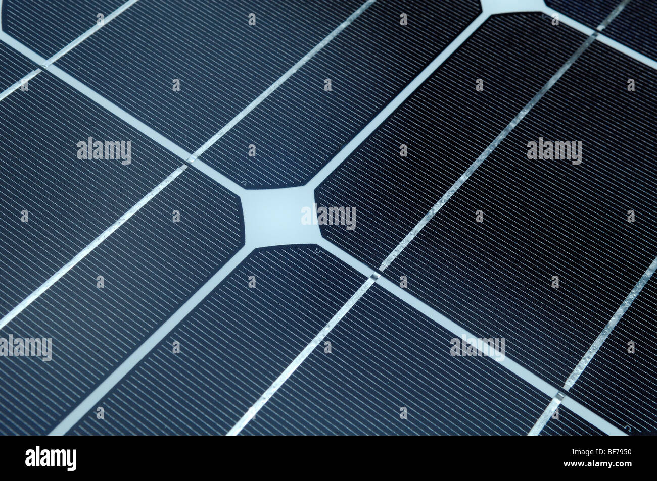black tinted polycrystalline silicon photovoltaic solar panel detail ...