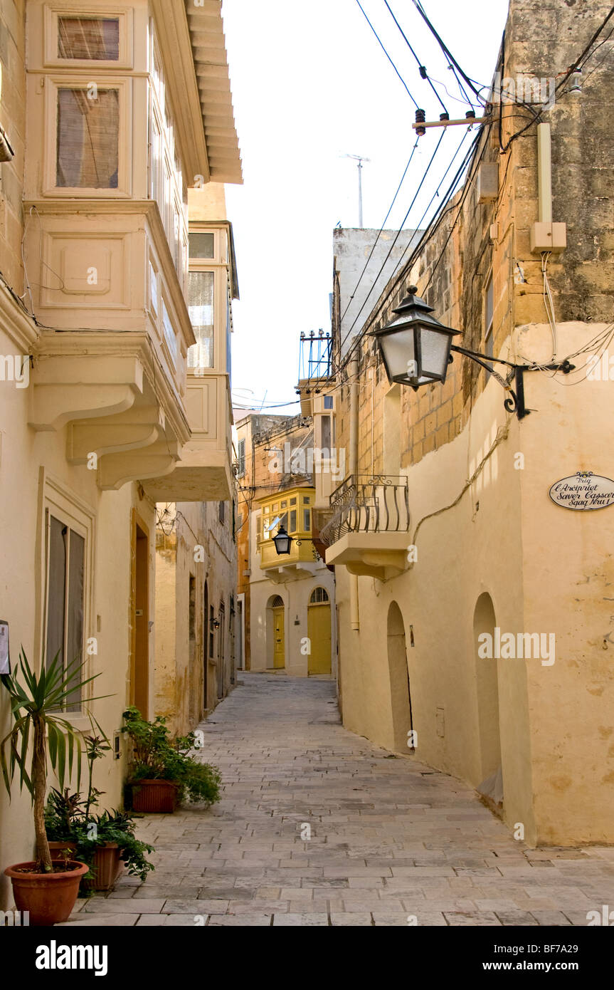 Victoria Rabat Gozo old fortified city town Malta Stock Photo - Alamy