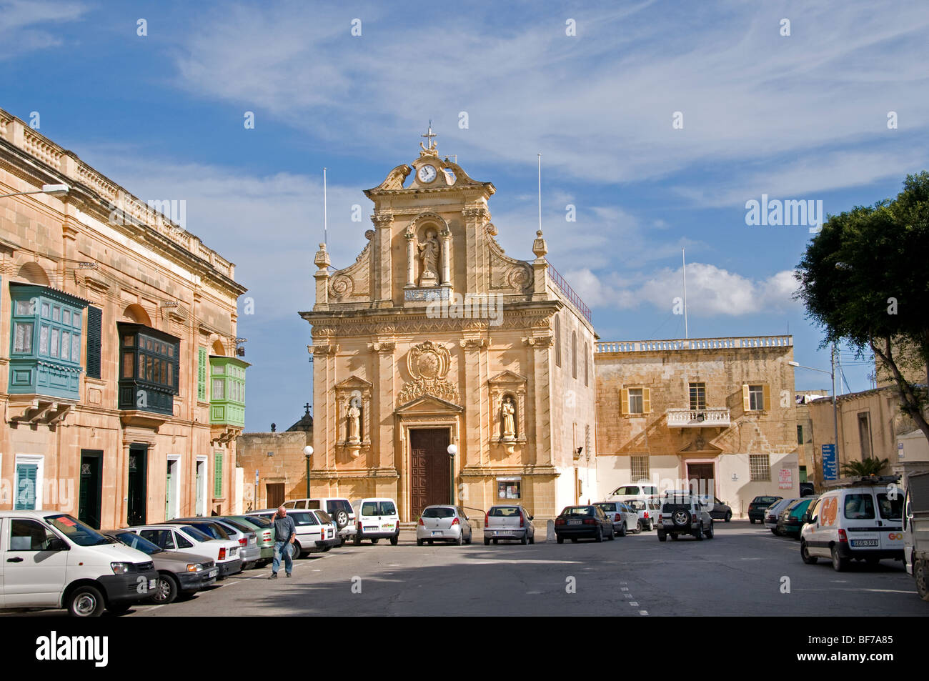 Gharp Village Gozo Church Christ Catholic Malta Stock Photo - Alamy