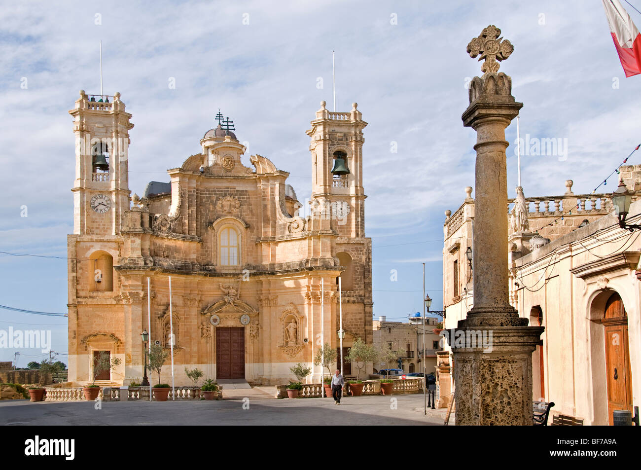Gharp Village Gozo Church Christ Catholic Malta Stock Photo - Alamy