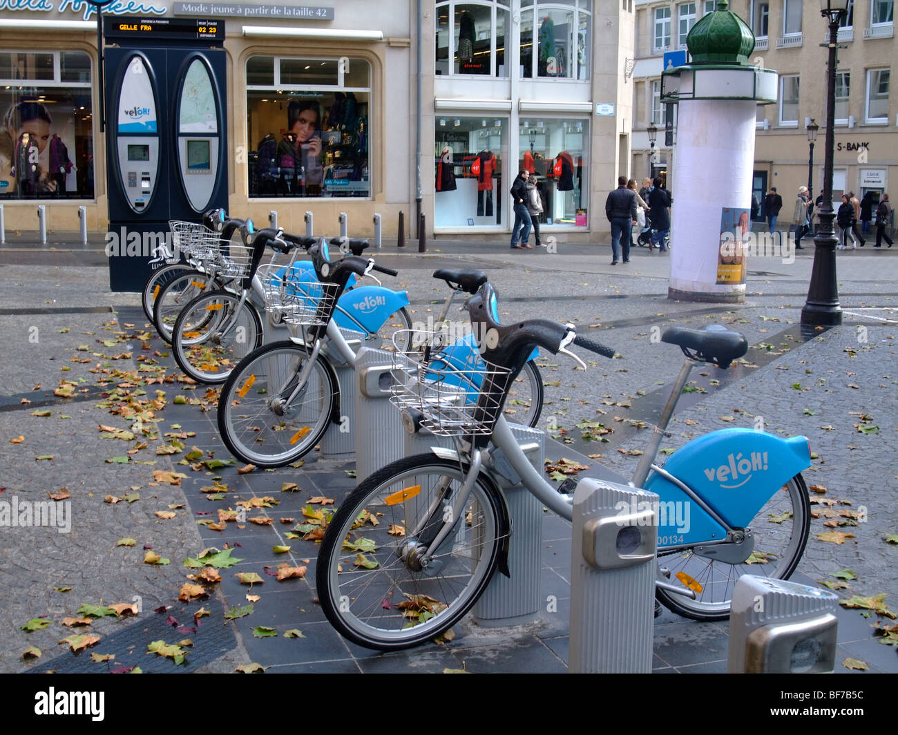 "Veloh" a new public rental bicycles in Luxembourg city - Europe Stock ...