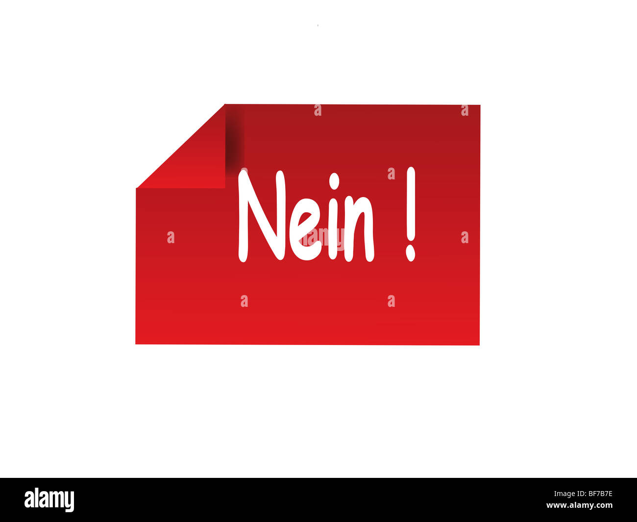 Nein Cut Out Stock Images & Pictures - Alamy