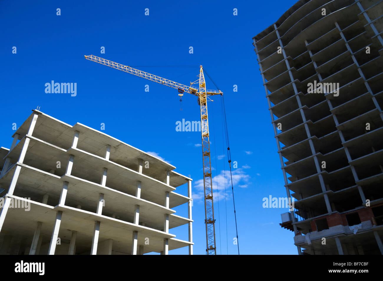 Construction of apartment Stock Photo - Alamy