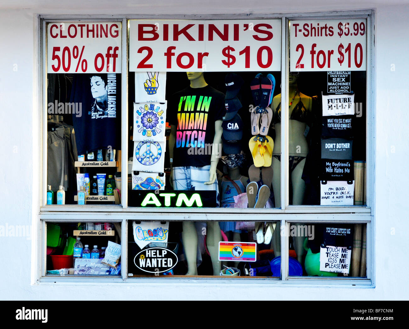 South Beach Miami shop front Stock Photo - Alamy
