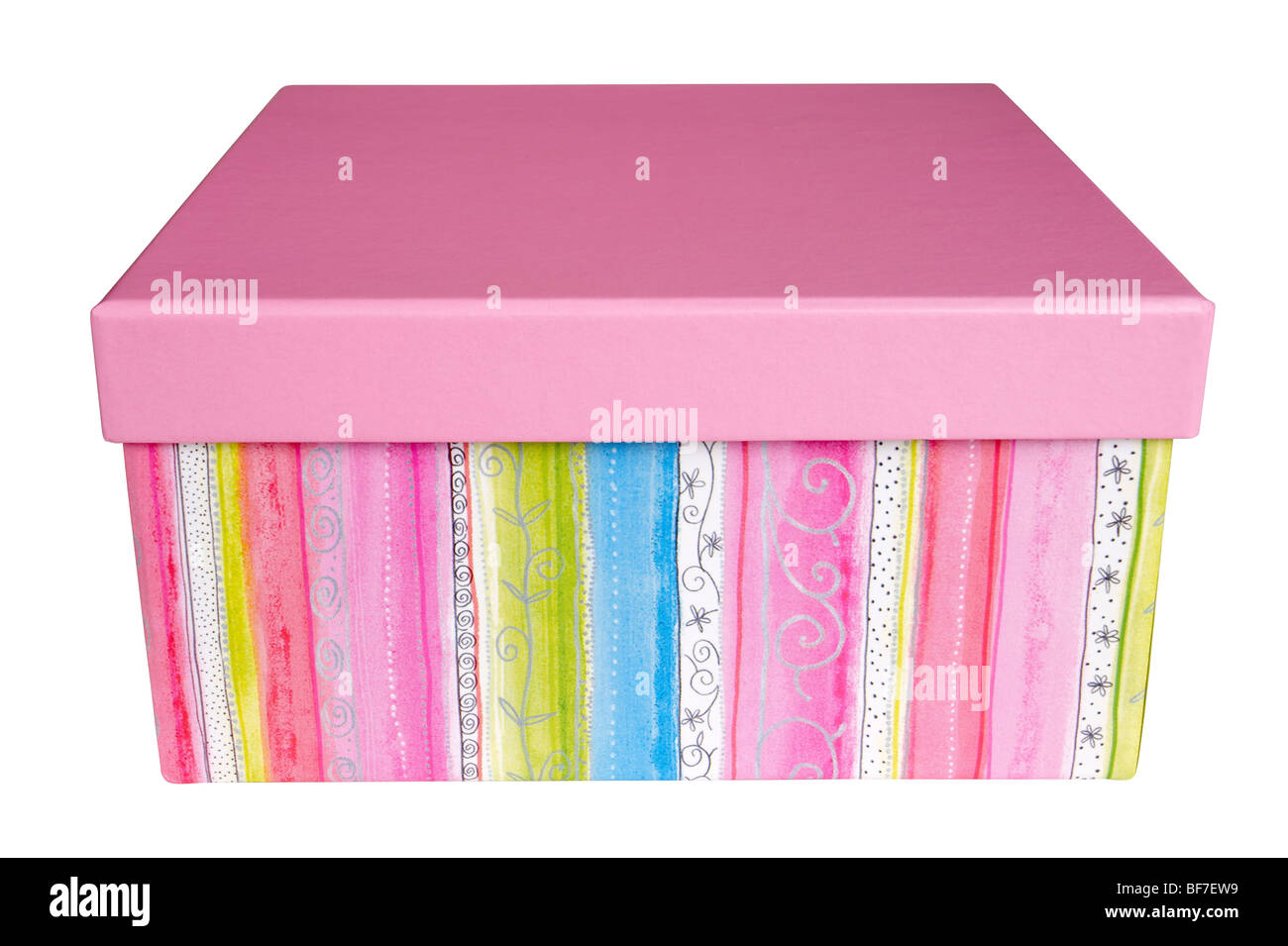 Colorful wrapped gift box Cut Out Stock Images & Pictures - Alamy