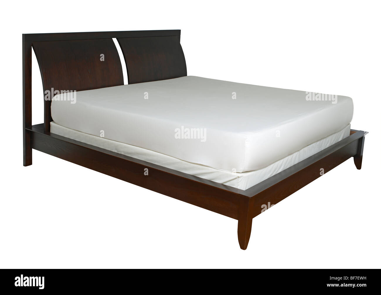 Clean bed in bedroom Cut Out Stock Images & Pictures - Alamy