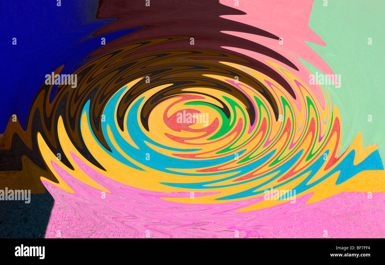 Swirls of color pleasantly surprise the experimental artist of a ...