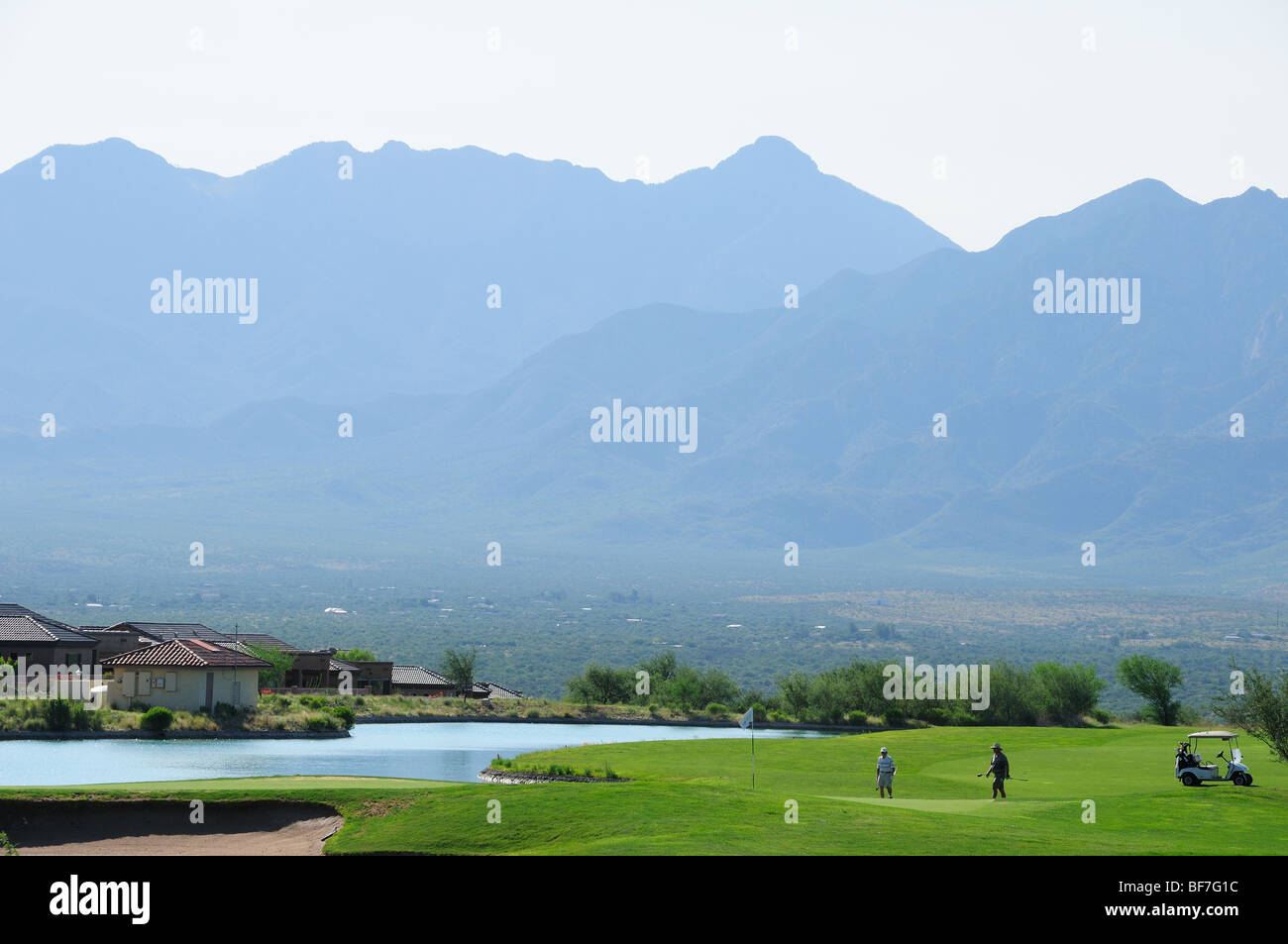 The Santa Rita Mountains in the Sonoran Desert serve as a backdrop for ...