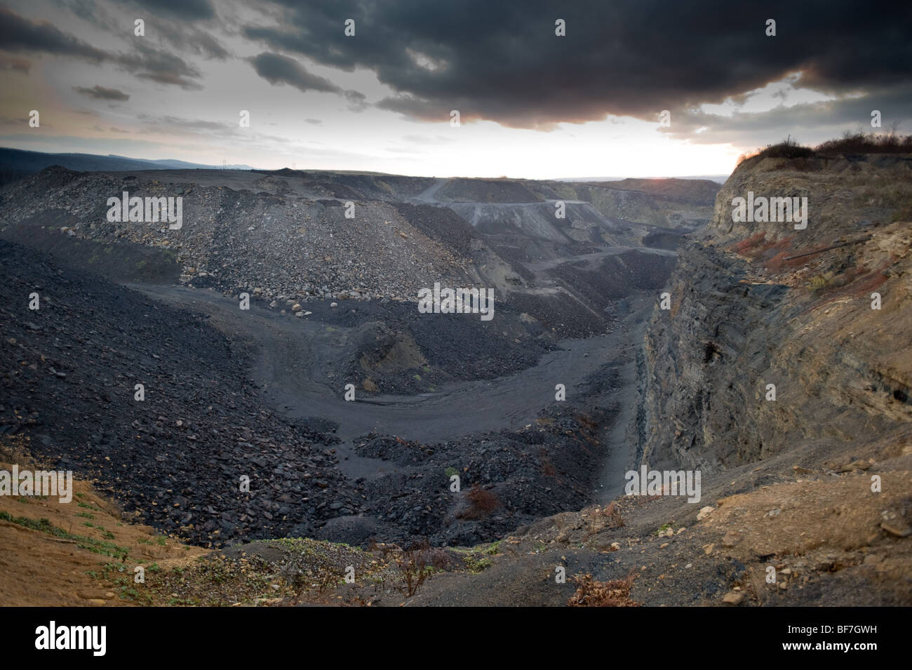 Open pit Coal Mine, Borden Shaft , Maryland Stock Photo - Alamy