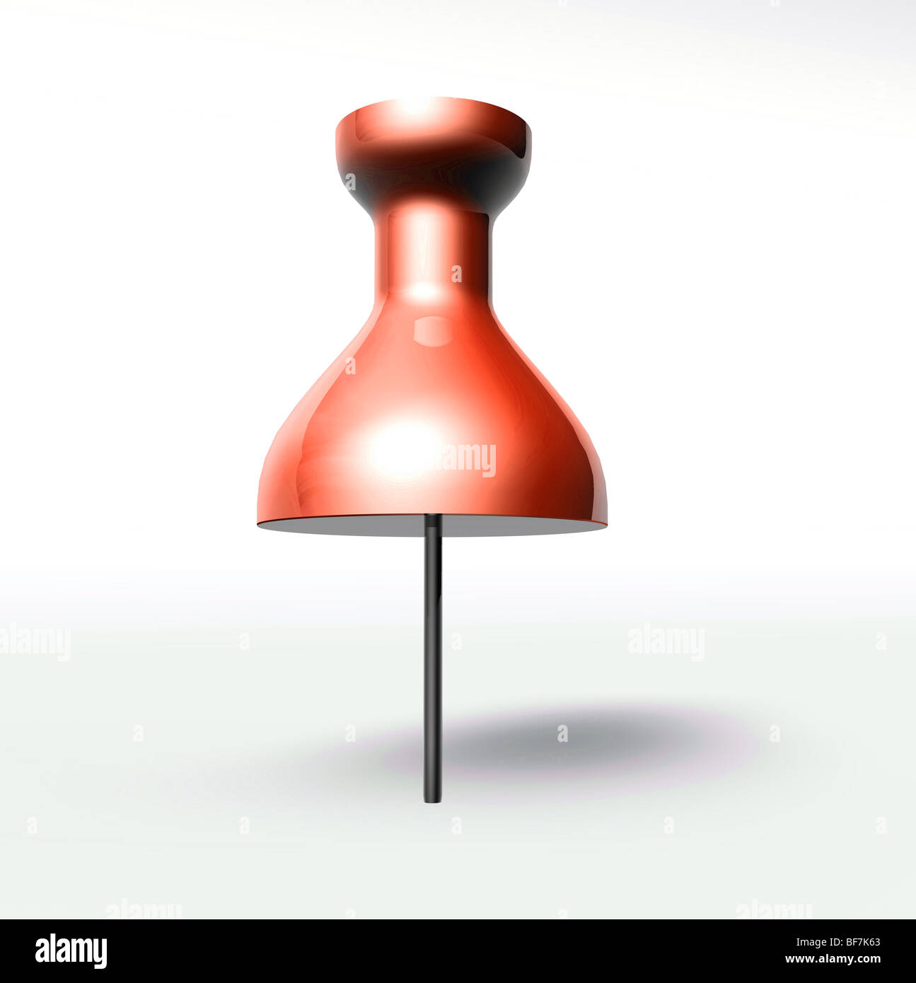 Colorful pushpin isolated on white background illustration Stock Photo ...